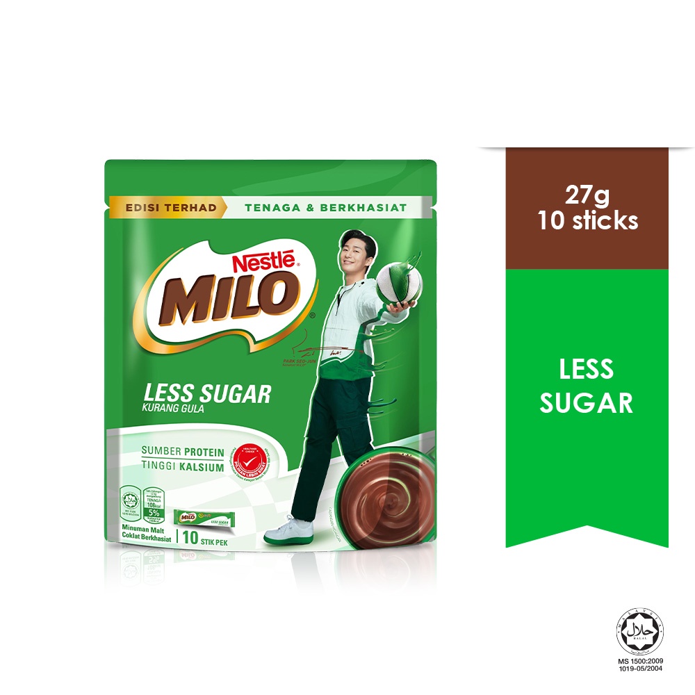 NESTLÉ MILO® Less Sugar 10 Sticks (27g) | Shopee Malaysia