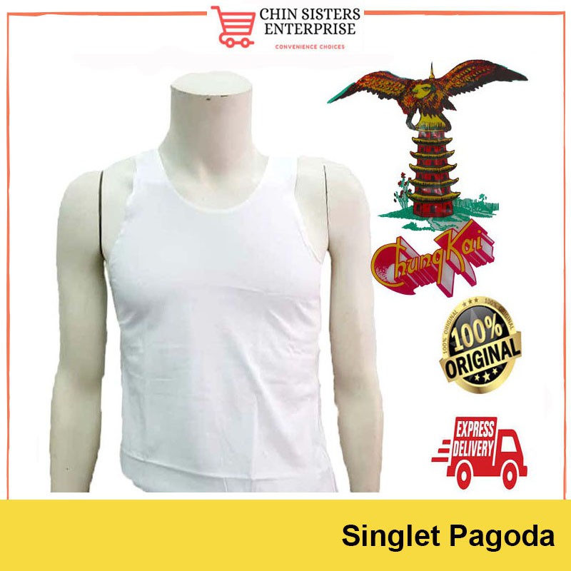 [READY STOCK]SINGLET PAGODA 401 100% ORIGINAL GARUDA PAGODA COTTON ...