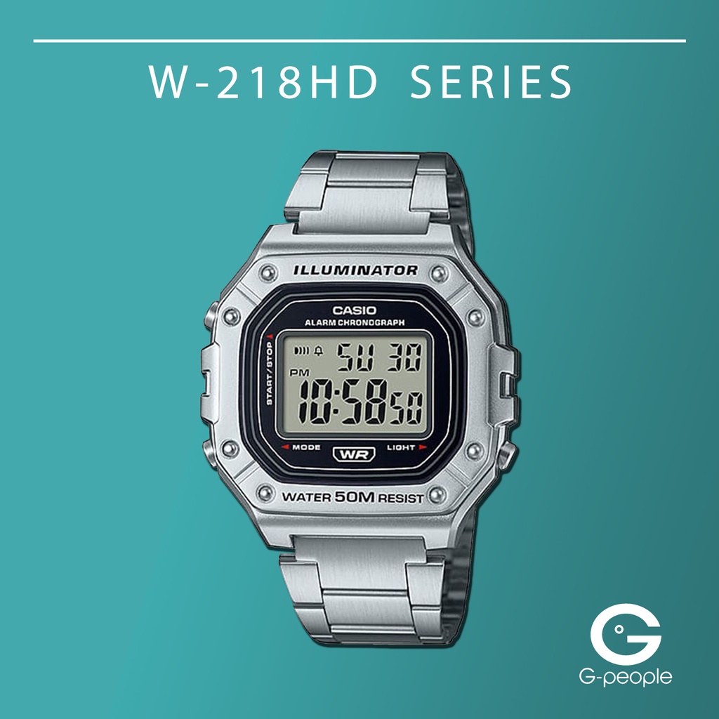 CASIO W-218HD-1AV / W-218HD-1A / W-218HD DIGITAL WATCH 100% ORIGINAL ...