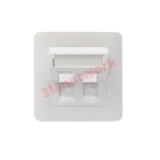 AMP Commscope CAT5E/CAT6 1Port 2 Ports Faceplate Degree Angle Type Data ...