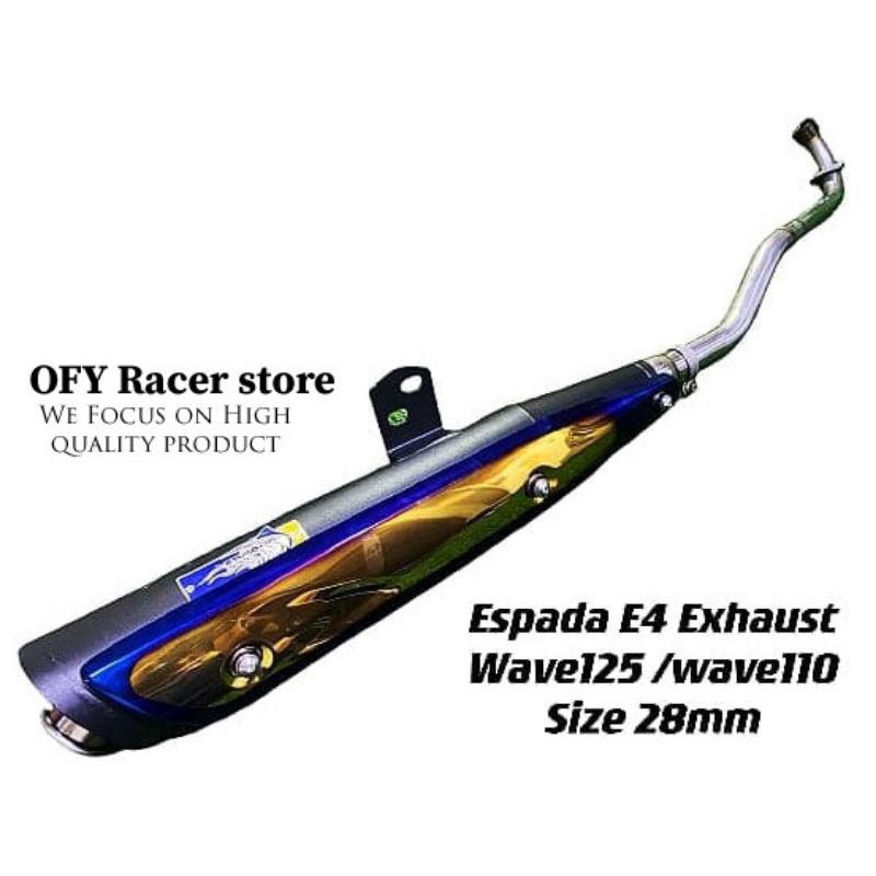 Espada Exhaust Pipe E4 - Ex5 110 fi/Wave 125 S (25 mm/28 mm) | Shopee Malaysia
