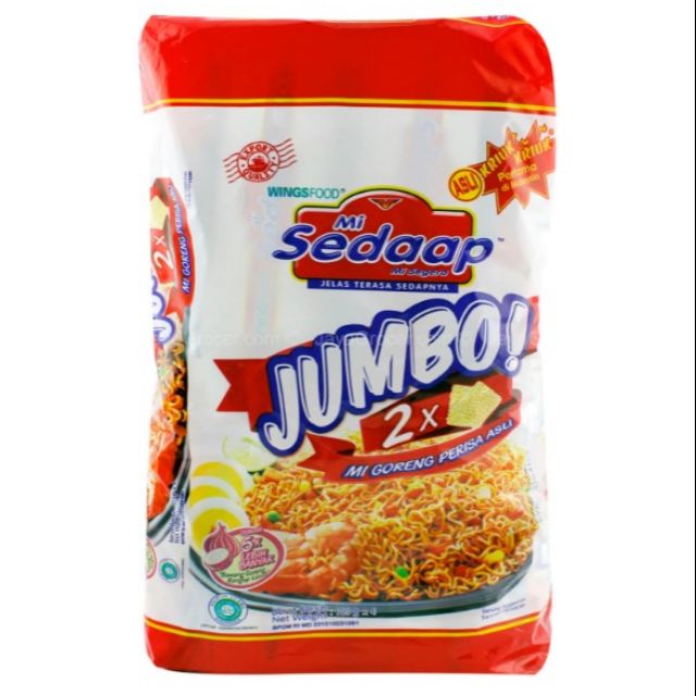 Mi Sedaap Mi Goreng Asli JUMBO (4x139g) | Shopee Malaysia