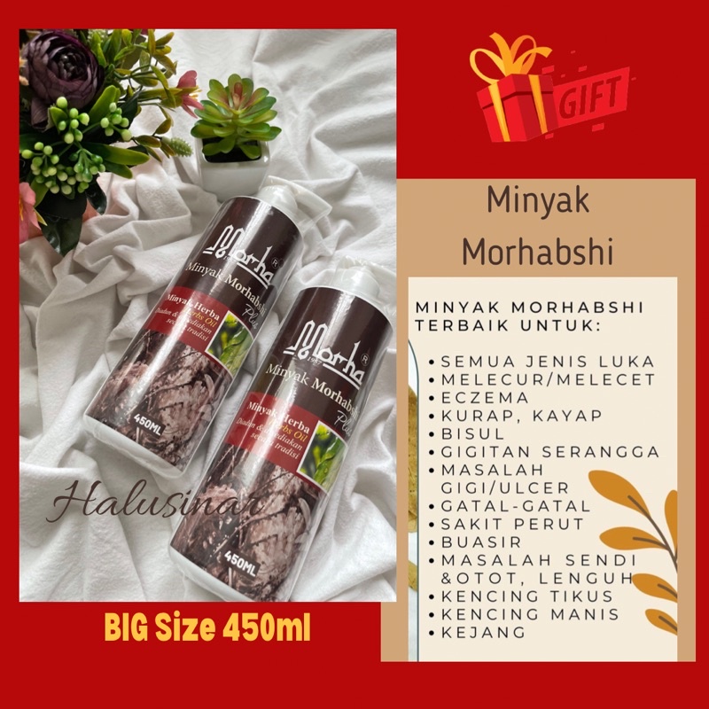 Minyak Herba Tradisional Morha Morhabshi Saiz Besar 450ml | Shopee Malaysia
