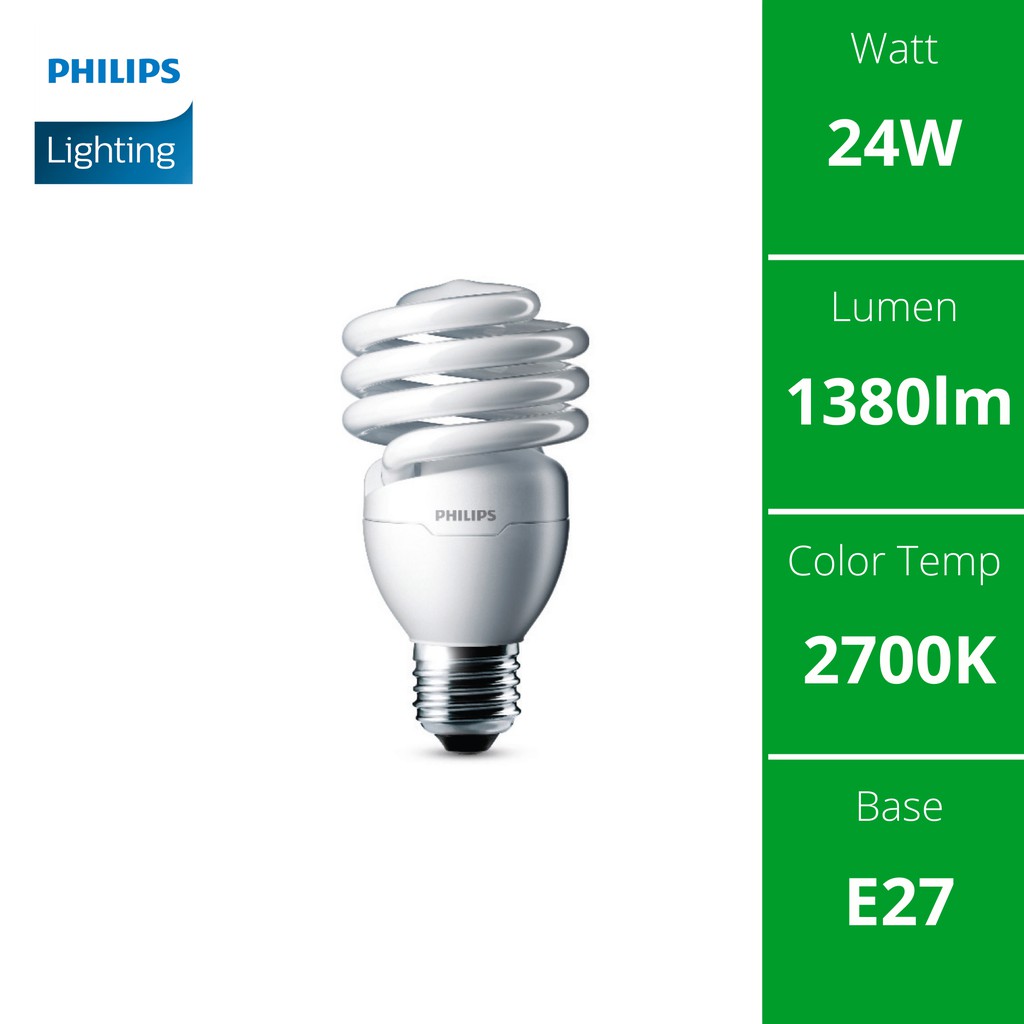 Philips Tornado Bulb E27 24W (2700K/ 6500K) | Shopee Malaysia
