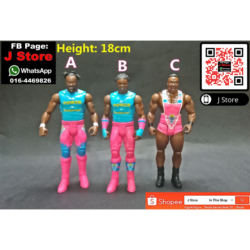 WWE the new day team action figure with sound ( J Store ) | Shopee Malaysia