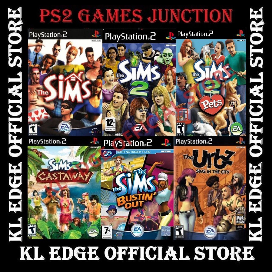 PS2 Game , All The Sims Series / Sims / Sims 2 / Sims 2 Pets / Sims 2 ...