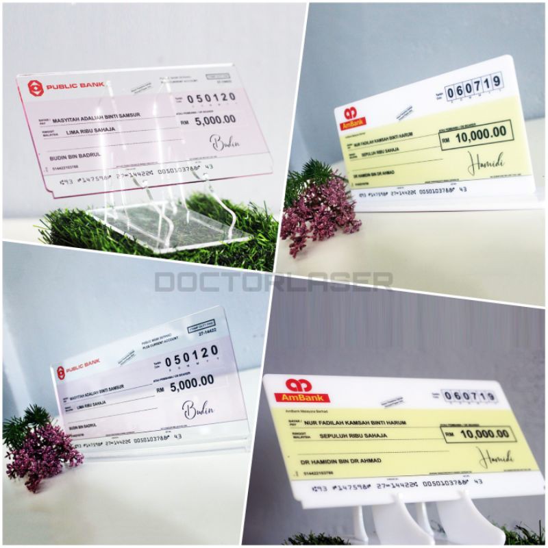 [ REDUCTION MYR 2.00 ] Cek hantaran / replika cek / cheque hantaran ...