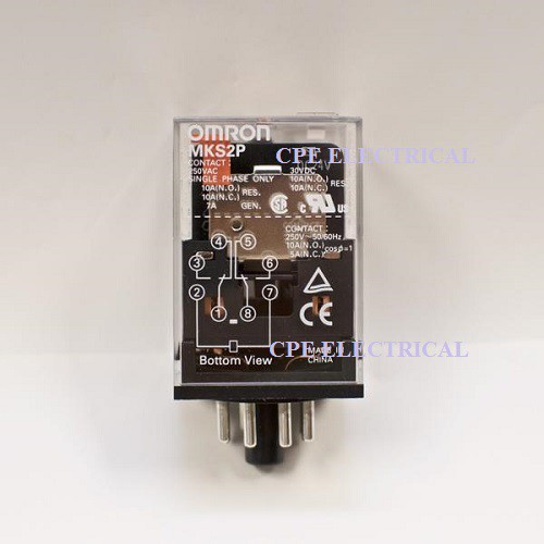 Omron MKS2P 8 Pin Power Relays AC240V AC110V AC24V DC24V DC12V | Shopee Malaysia