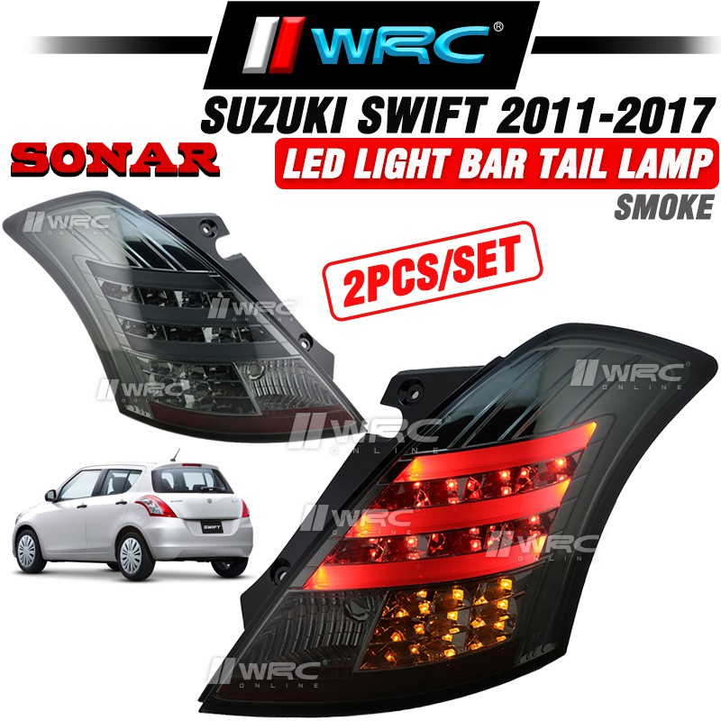 Sonar Suzuki Swift 2011 - 2017 Led Light Bar Tail Lamp ( Smoke ...