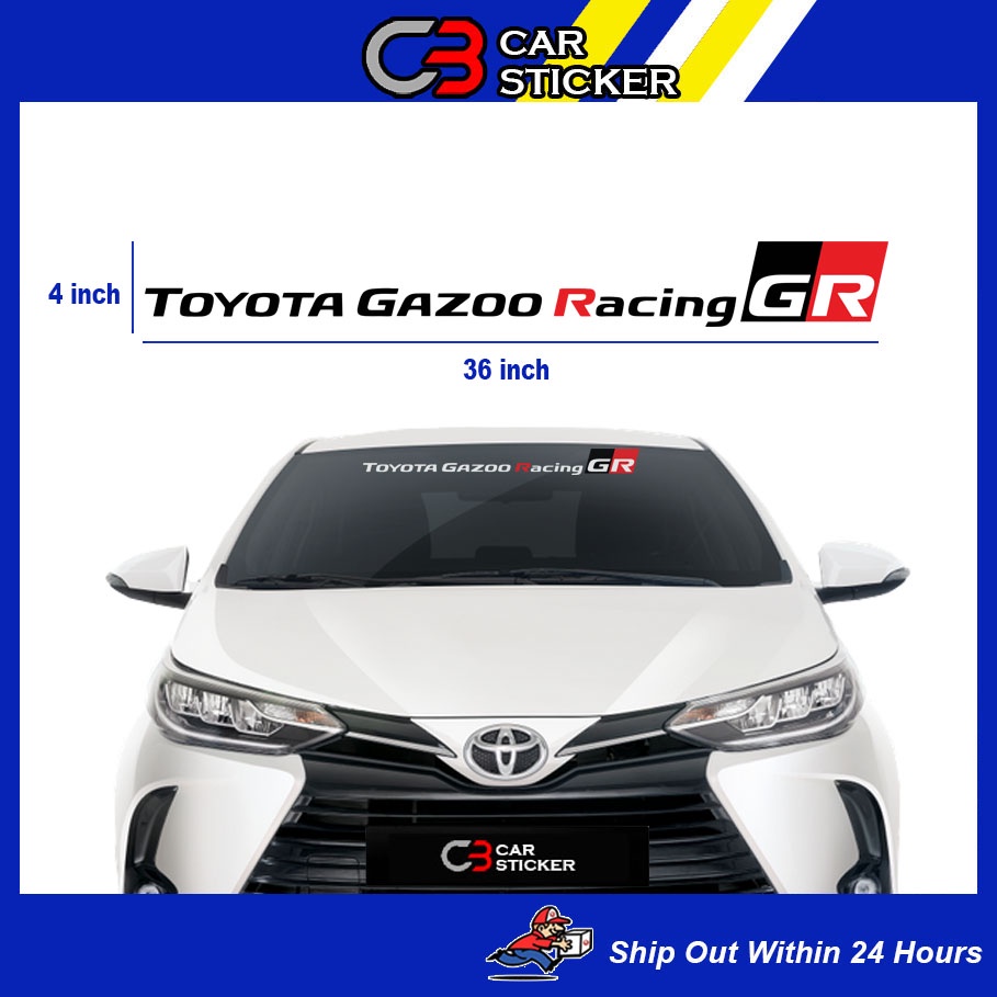 Toyota Gazoo Racing GR Car Sticker / CS771 | Shopee Malaysia