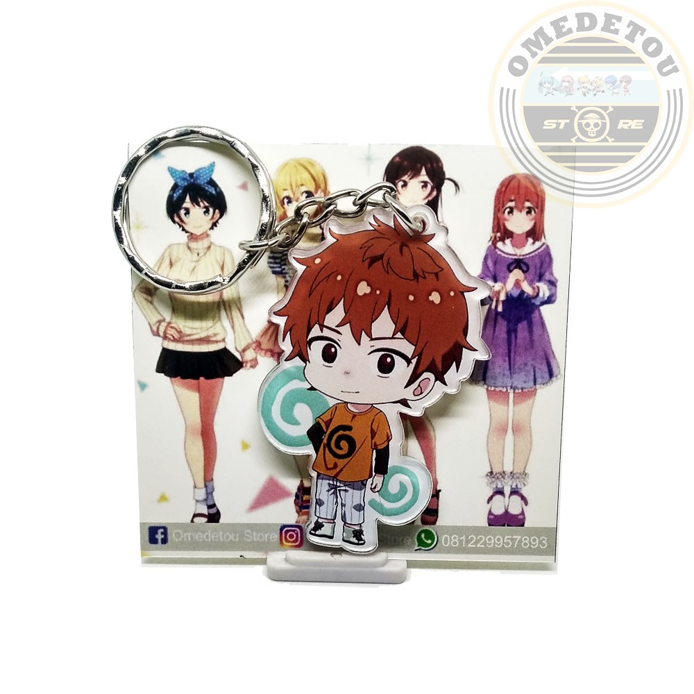 Kanojo Okarishimasu Anime Key Chain - Key Chain Kazuya | Gantungan ...