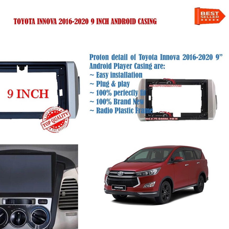 TOYOTA INNOVA 2016 -2020 9 INCH ANDROID CASING | Shopee Malaysia