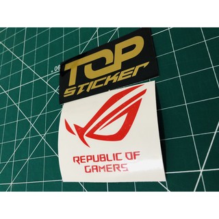 ROG REPUBLIC OF GAMERS STICKER CPU LAPTOP DESKTOP COVER STICKER VINYL ...