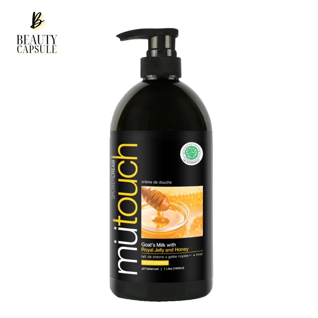 MUTOUCH Goat's Milk Shower Cream with Royal Jelly and Honey (1L ...