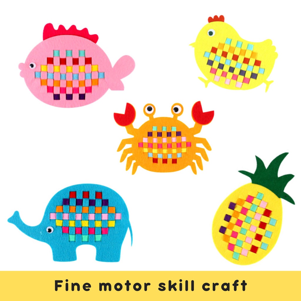 Non-Woven Felt Crafts Fine motor kill activity handmade DIY preschool ...