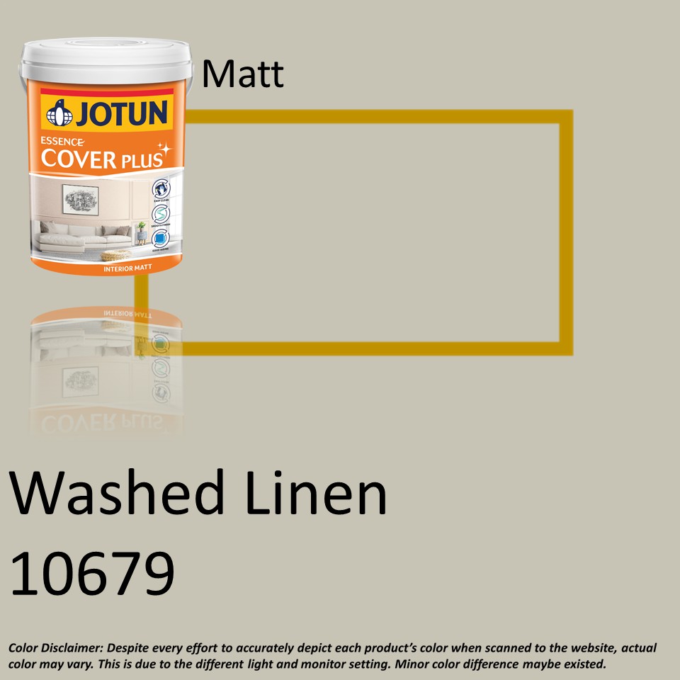 Jotun Paint 5L Essence Cover Plus Matt - 10679 Washed Linen / wall ...