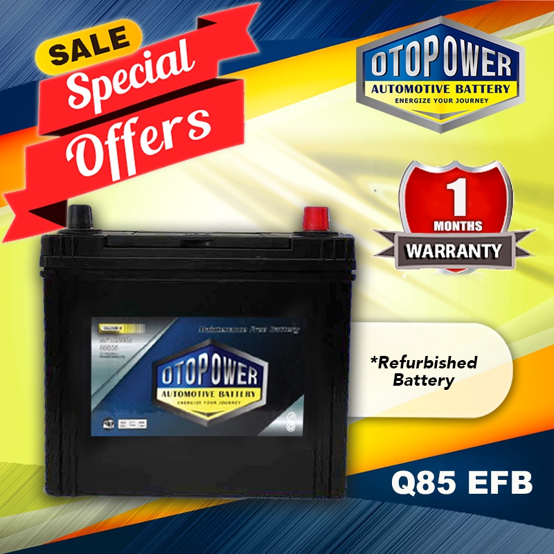 [REFURBISHED] Q85 EFB 85D23L BATERI KERETA OTOPOWER MF Start Stop Car Battery For MAZDA 2,3,6 ...