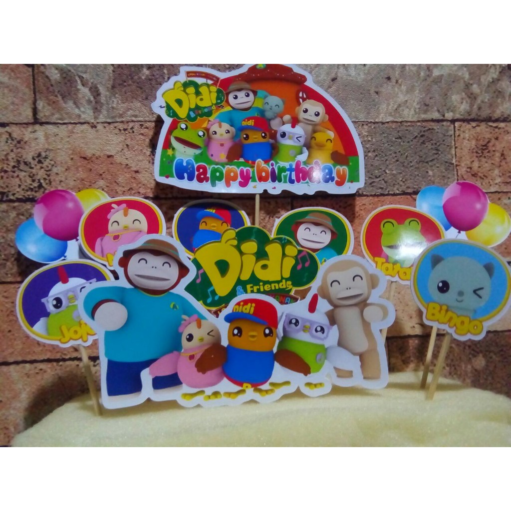 Didi & Friends Cake Topper 001 | Shopee Malaysia