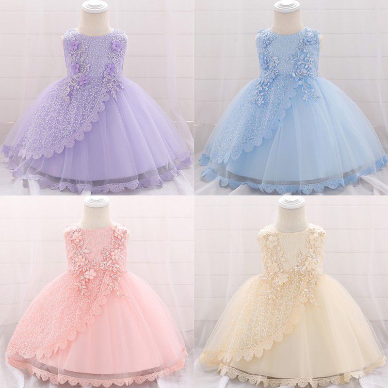 Gaun Baby 2021 Baby Girl Clothes Wedding Sequin Dress Birthday Baju ...