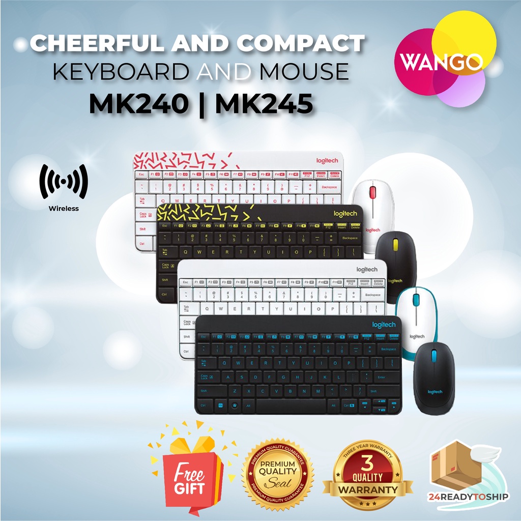 Logitech Mk240 Mk245 Nano Wireless Keyboard And Mouse Combo Extra Protection Fragile Sticker