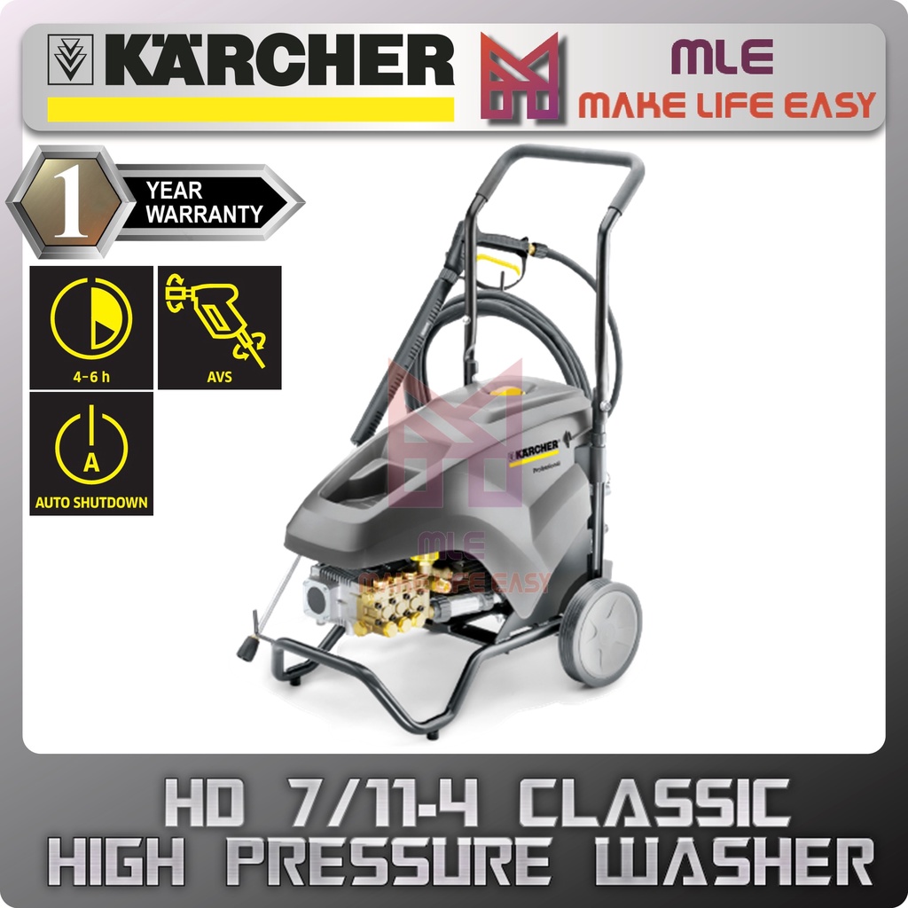 KARCHER HD7/11-4 HEAVY DUTY HIGH PRESSURE WASHER | Shopee Malaysia