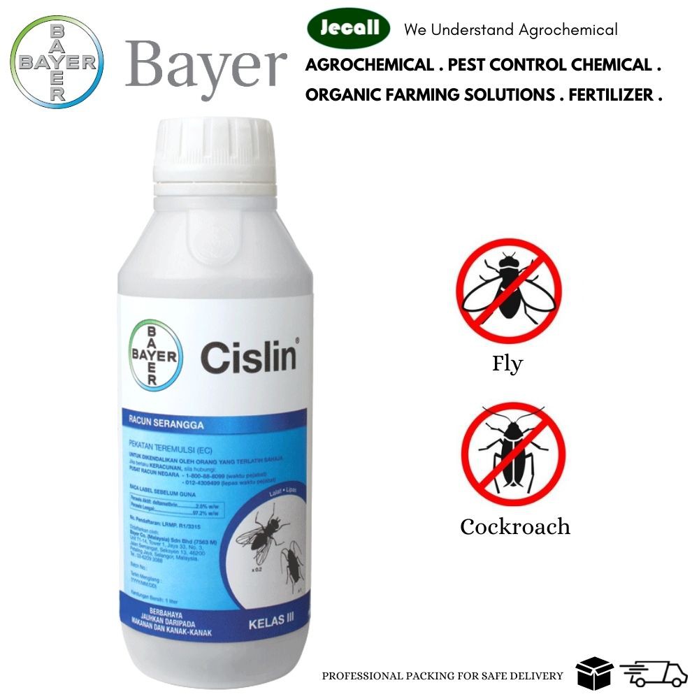 Bayer Cislin® 1 Liter / Lipas / Lalat / Deltamethrin 2.8% / 100% ...