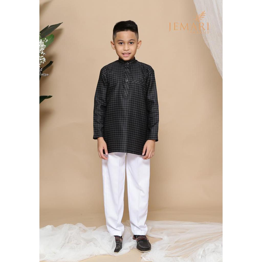 Kurta Segak - Checkered Black Kids KURTA RAYA KURTA CANTIK KURTA MURAH ...