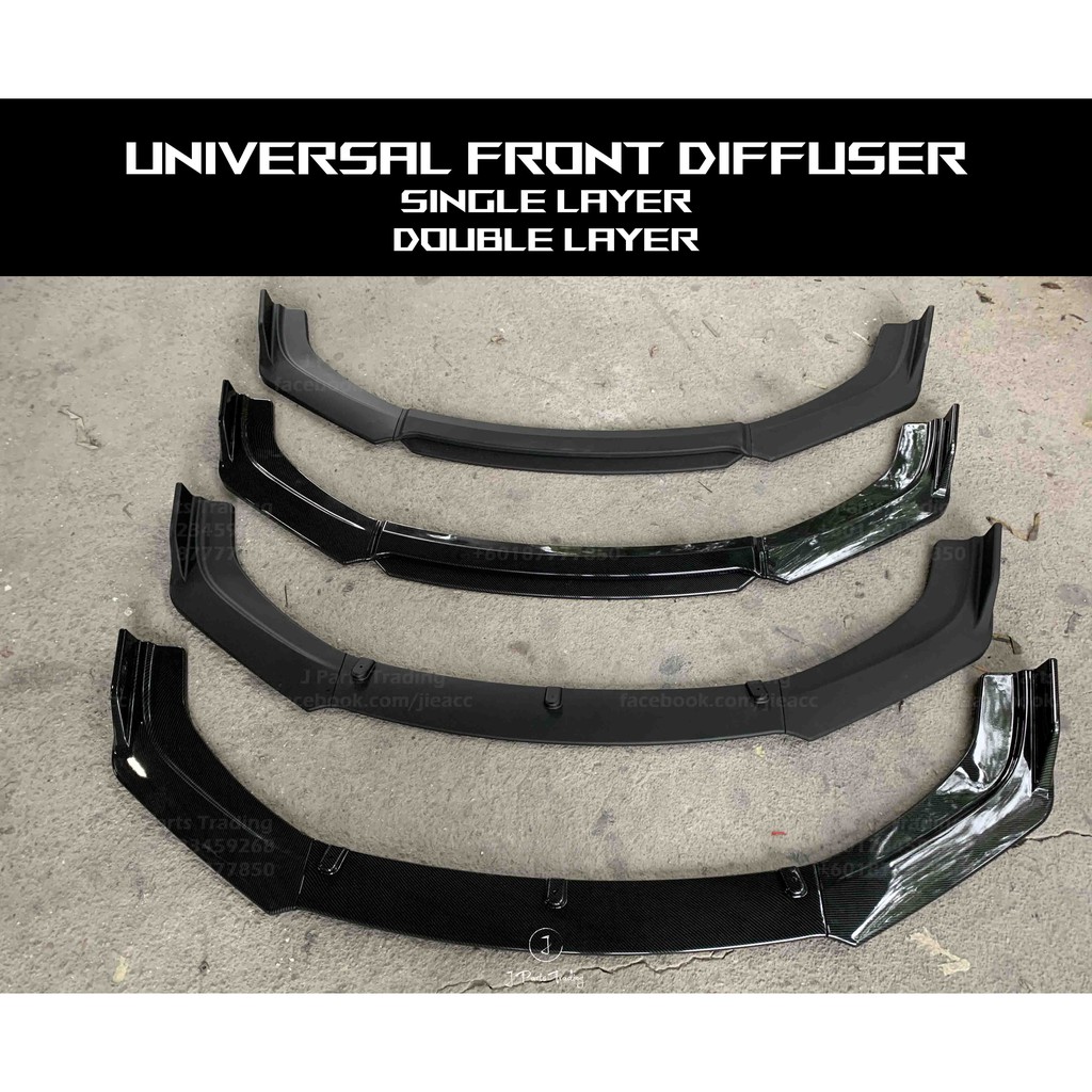 Universal Front Diffuser Skirt Civic Elantra K3 Vios City Altis Sonata ...