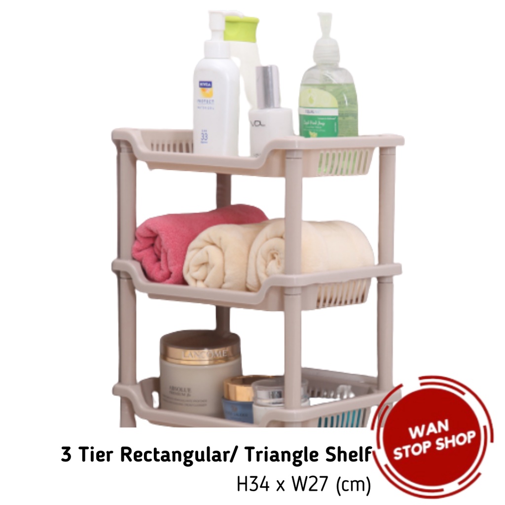3 Tier Rectangular Kitchen Rack Bathroom Rack Spice Rack Kitchen ...