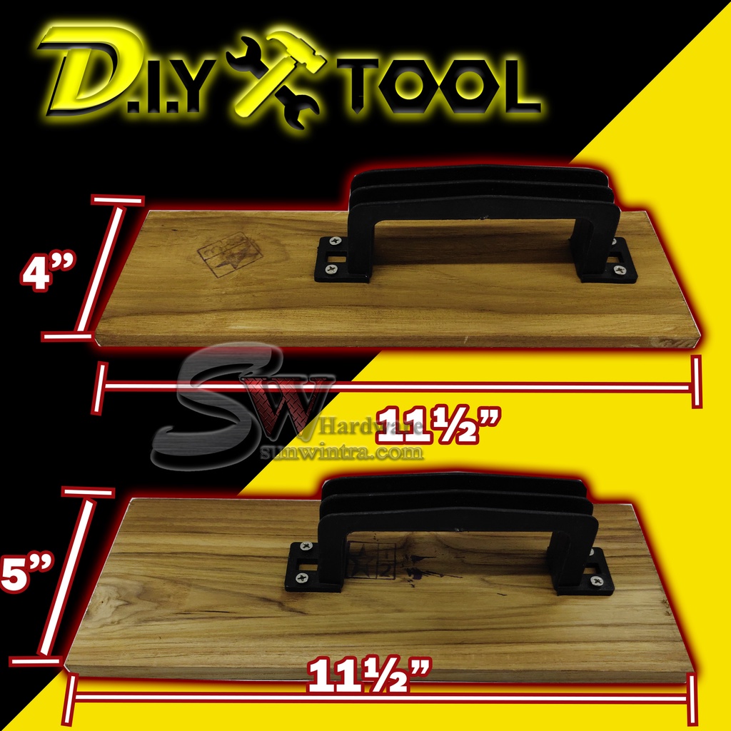 SW Hardware Heavy Duty Teak Wood Plastering Trowel Sudu Plaster Kayu ...