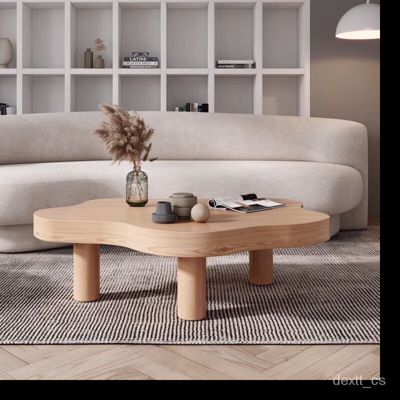 modern solid wood coffee table shaped table living room low table model ...