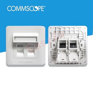 Commscope AMP CAT5E/CAT6 1Port 2 Ports Faceplate 45Degree Angle Type ...