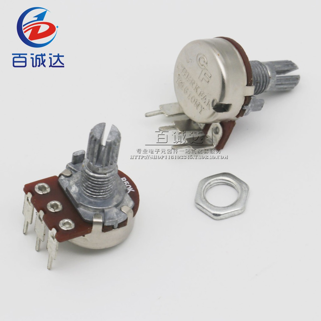 Vertical potentiometer double 3Pin/6Pin B50K adjustable resistor b50k ...