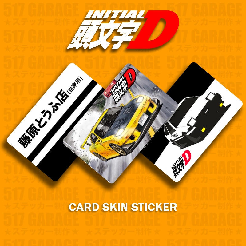 INITIAL D - AE86 - T*G STICKER - ATM STICKER - CARD STICKER - BANK CARD ...