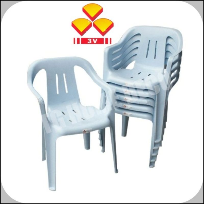 (Ready Stock) 3V Plastic Armchair /Heavy Duty Chair | Shopee Malaysia