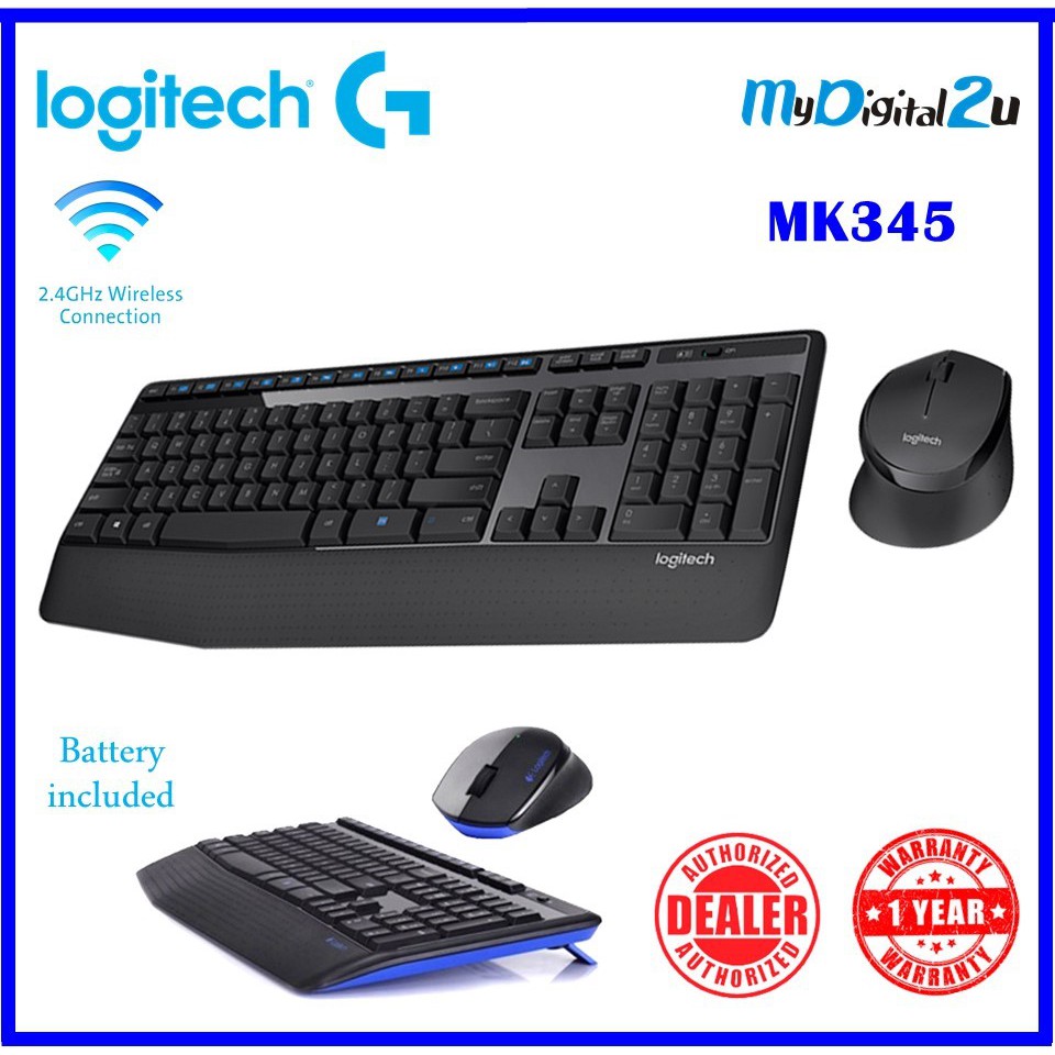 Logitech MK345 Wireless Keyboard + Mouse Combo Set | Shopee Malaysia