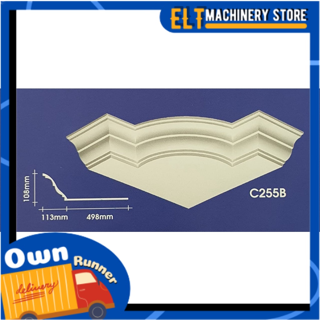 [Malaysia Product] Cornice C255/Cornice Line/ Cornice Corner/Ceiling ...