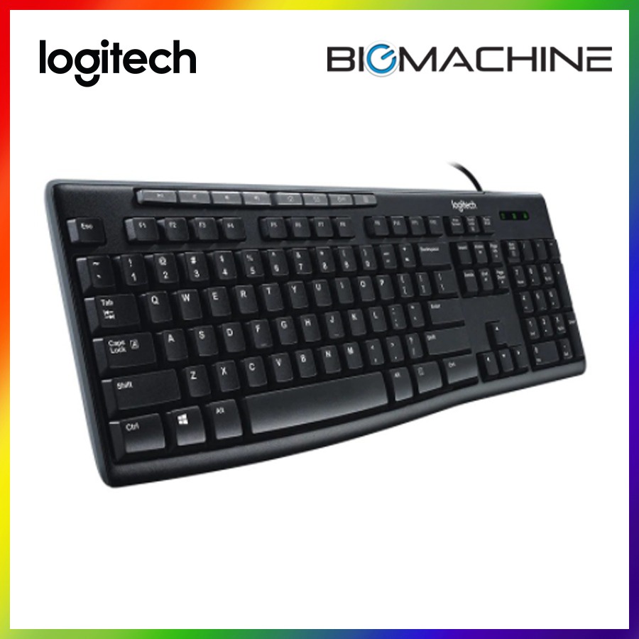 LOGITECH K200 USB Business Keyboard with Media Hot Keys and COMBO DEAL ...