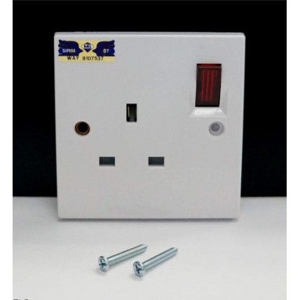 UMS 1213A-N (13A) 1GANG SWITCH SOCKET OUTLET C/W NEON | Shopee Malaysia