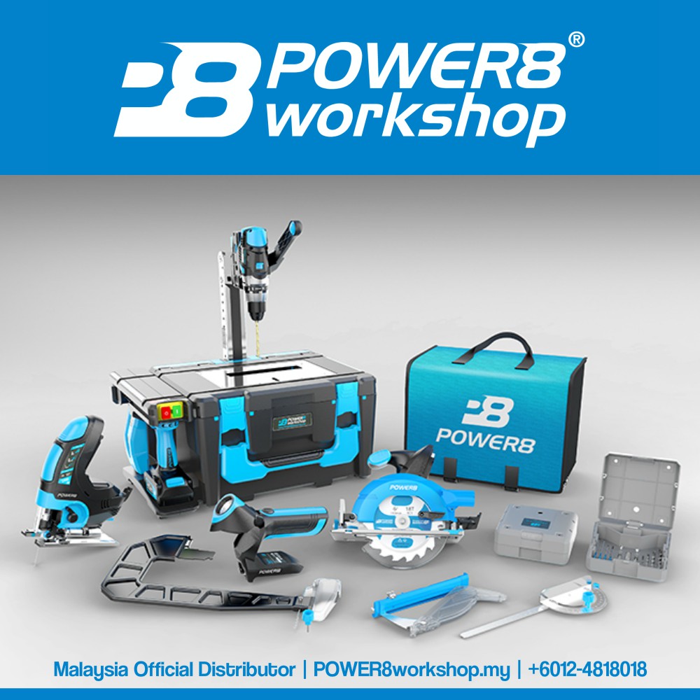 POWER8 Workshop P8WS5 8-in-1 Cordless Power Tools Kit | Shopee Malaysia
