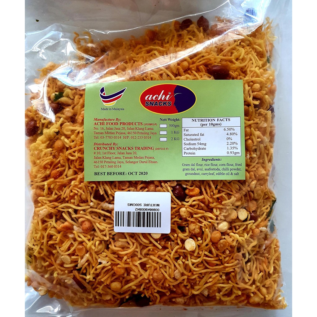 Achi Snacks Muruku Halus / Mixtures - 500g | Shopee Malaysia