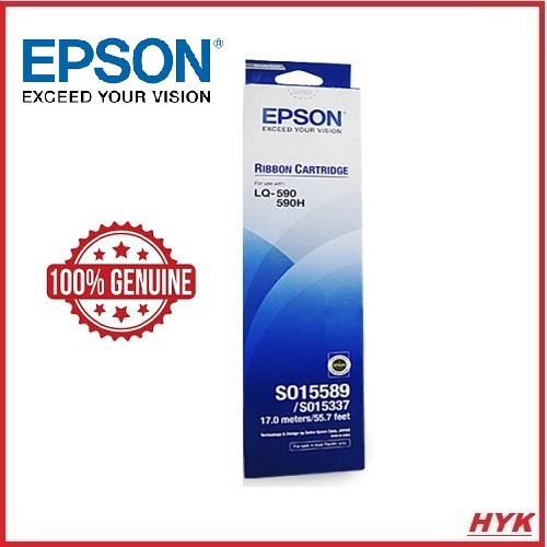 ORIGINAL | Epson Ribbon LQ590 ( S015589 ) LQ 590 590H LQ-590 | Shopee ...