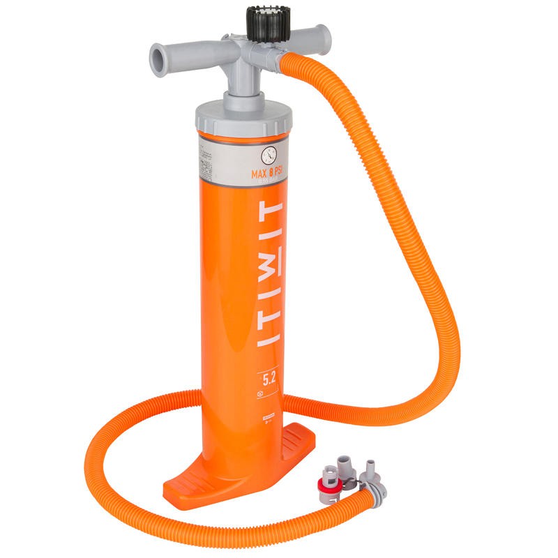 ITIWIT 2x2.6L Water Sport Kayak Dual Action Hand Pump with Pressure ...