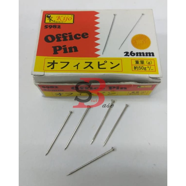 Kijo 5982 Office Pin (26mm x 50g/box) | Shopee Malaysia