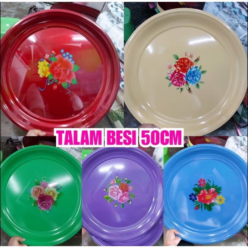 Talam besi colourful 50cm 12pcs | Shopee Malaysia