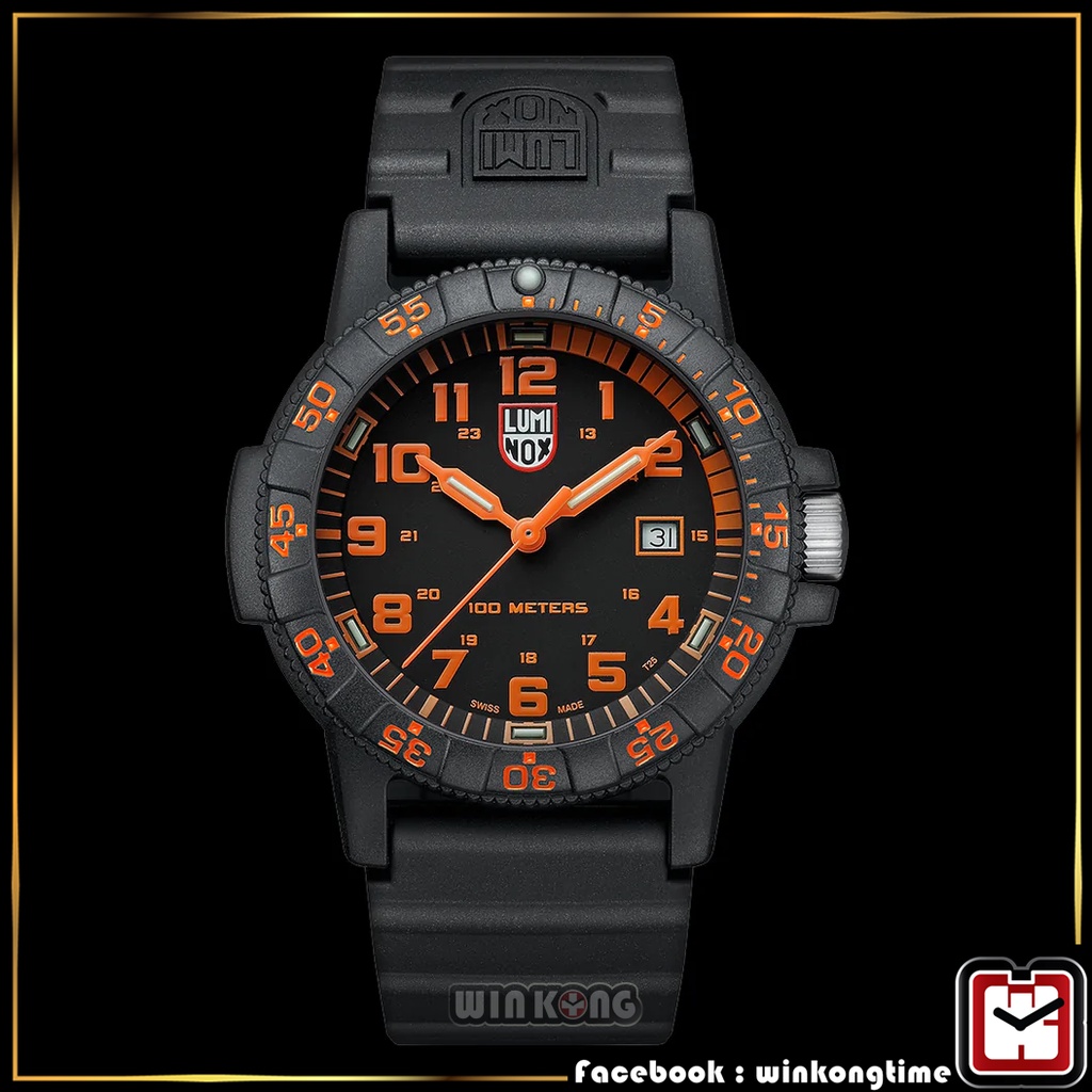 LUMINOX SWISS WATCH LEATHERBACK SEA TURTLE GIANT - 0329 ORANGE (2 Years ...