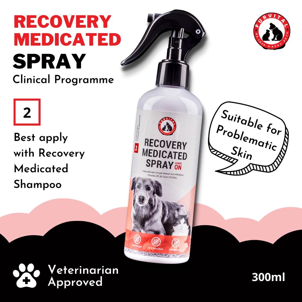 [READY STOCK] Furvital Recovery Medicated Spray Anti Fungal Anti ...