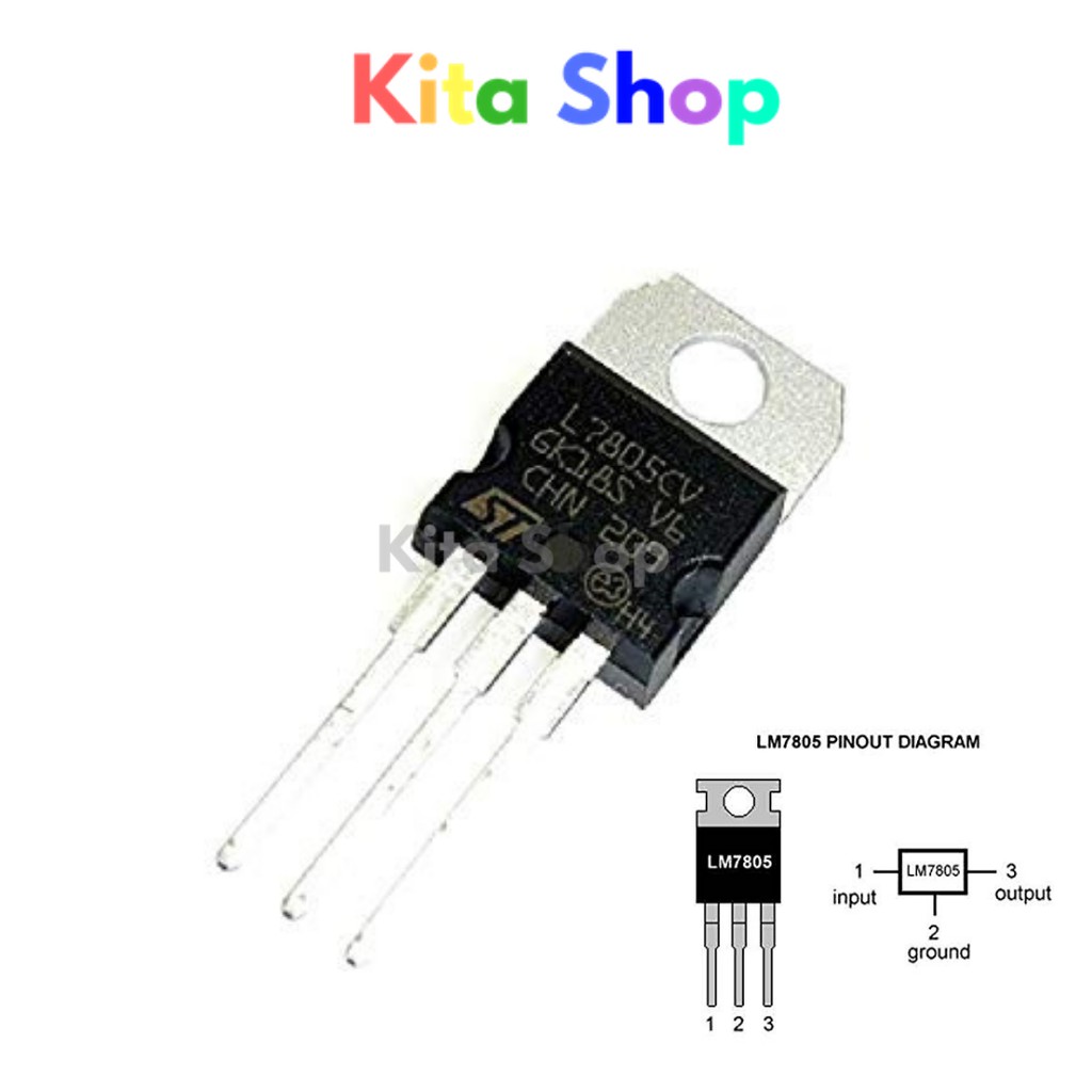 Voltage Regulator (LM7805 : +5V Output) | Shopee Malaysia