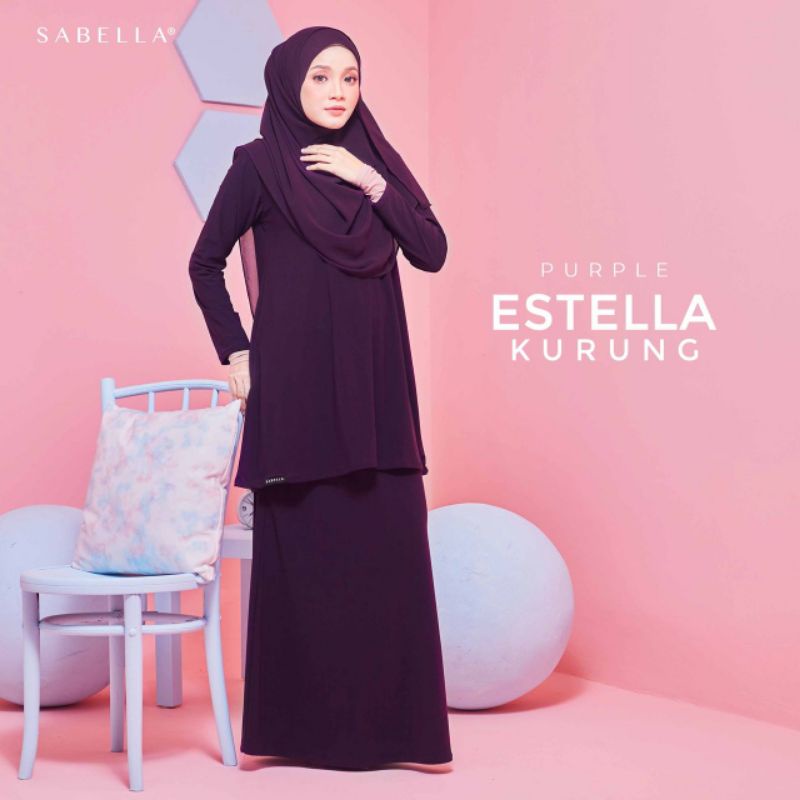 (SABELLA) KURUNG PLAIN ESTELLA / LOREZ / NORA / BELLADONA READY STOCK ...