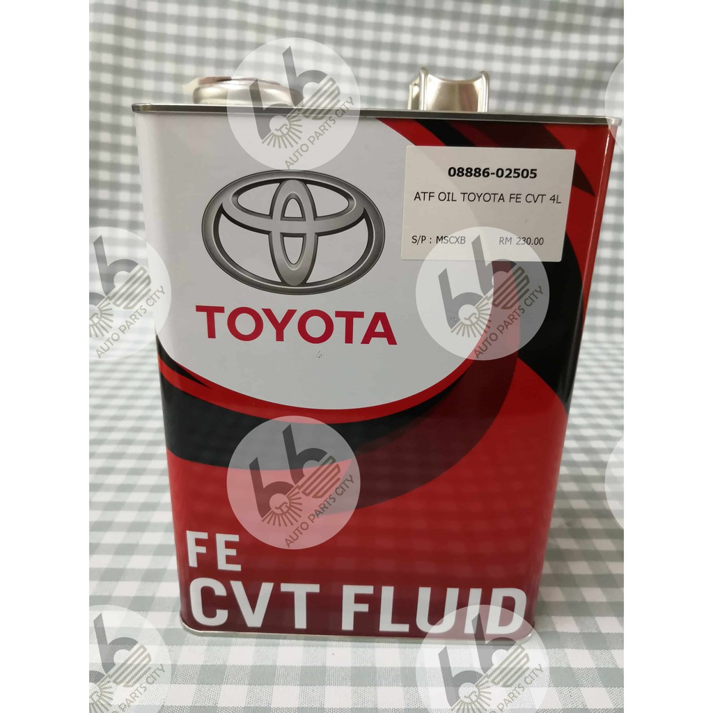 Toyota Original Auto Transmission Fluids CVT FE (ATF) OIL 4L | Shopee ...